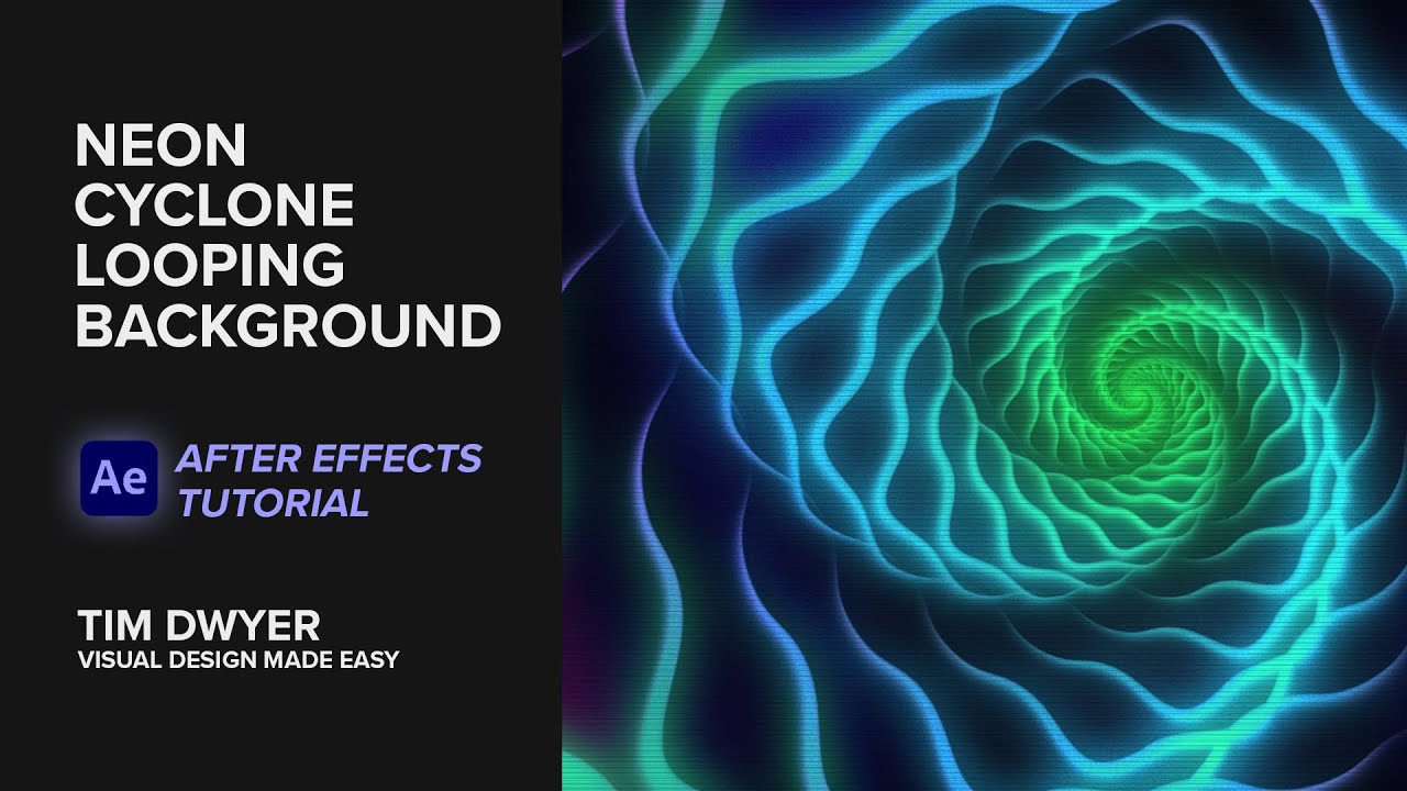 Neon Cyclone Loop (After Effects Tutorial) - YouTube