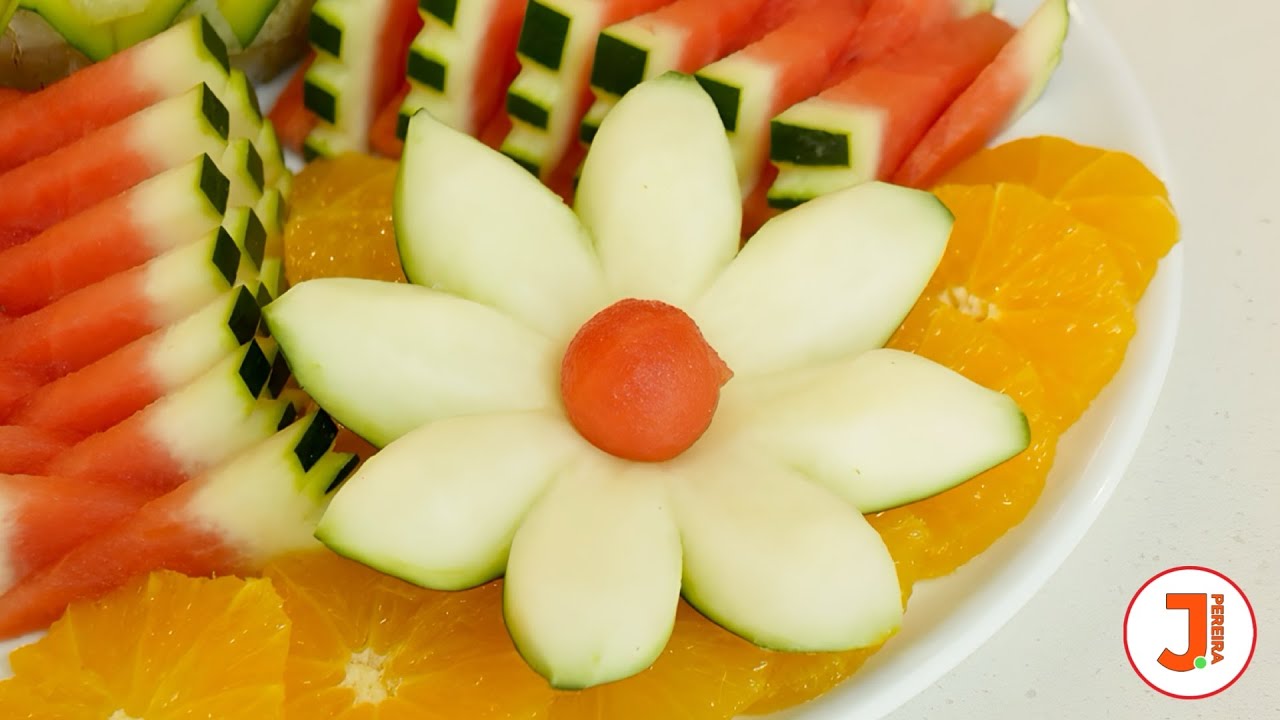DIY: Melon Peel Flower - Easy Step-by-Step Guide - YouTube