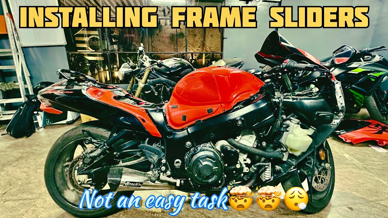 Hayabusa gen 3 | T-rex Frame sliders installation - YouTube