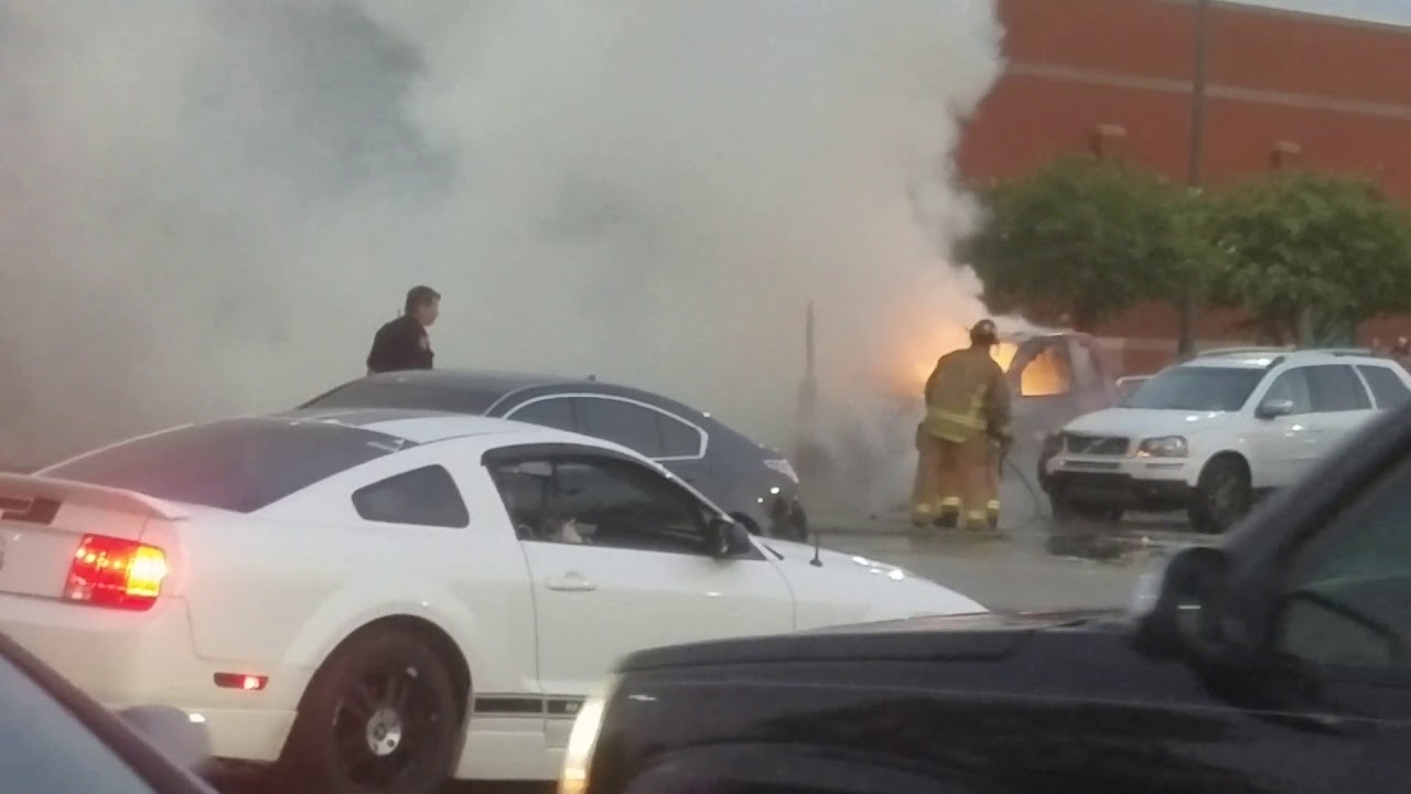 Hemi Dodge Ram on fire. - YouTube