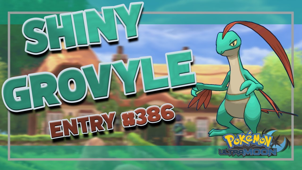 Shiny Grovyle via Island Scan Encounters! Shiny Living Dex #386! - YouTube