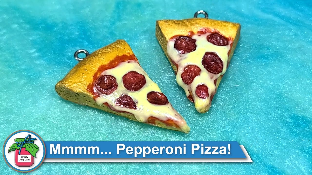 Baked [Polymer Clay] Pepperoni Pizza Slices - YouTube