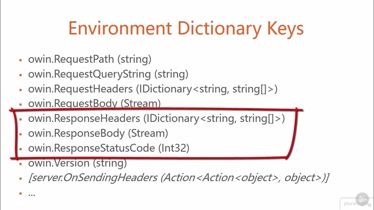 ASP.NET Basics 4 - 1.05 Basic Keys in the Environment Dictionary - YouTube