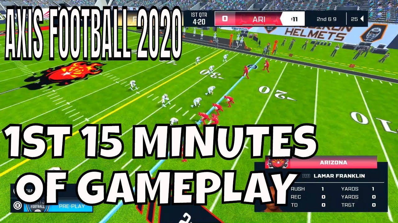 My first 15 minutes of Axis Football 2020 gameplay - YouTube