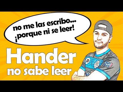 HANDER No sabe leer