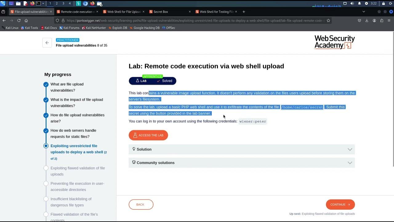 Remote Code Execution via Web Shell Upload | Custom Web Shell Exploit ...