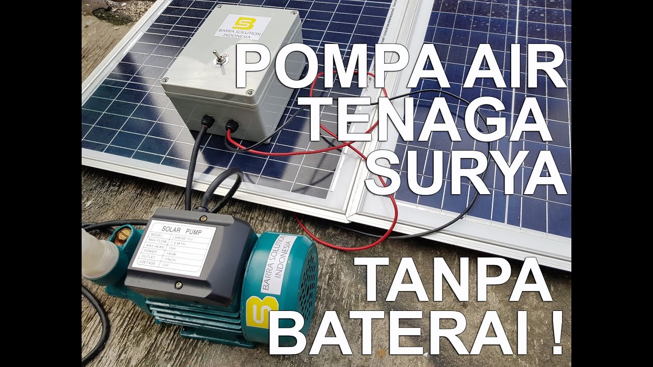 Smart Solar Pump - Pompa air tenaga surya tanpa baterai - YouTube