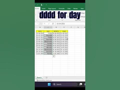 seprate day,month,year#excel #exceltricks #msexcel #exceltips #new #viral #exceltutorial # ...
