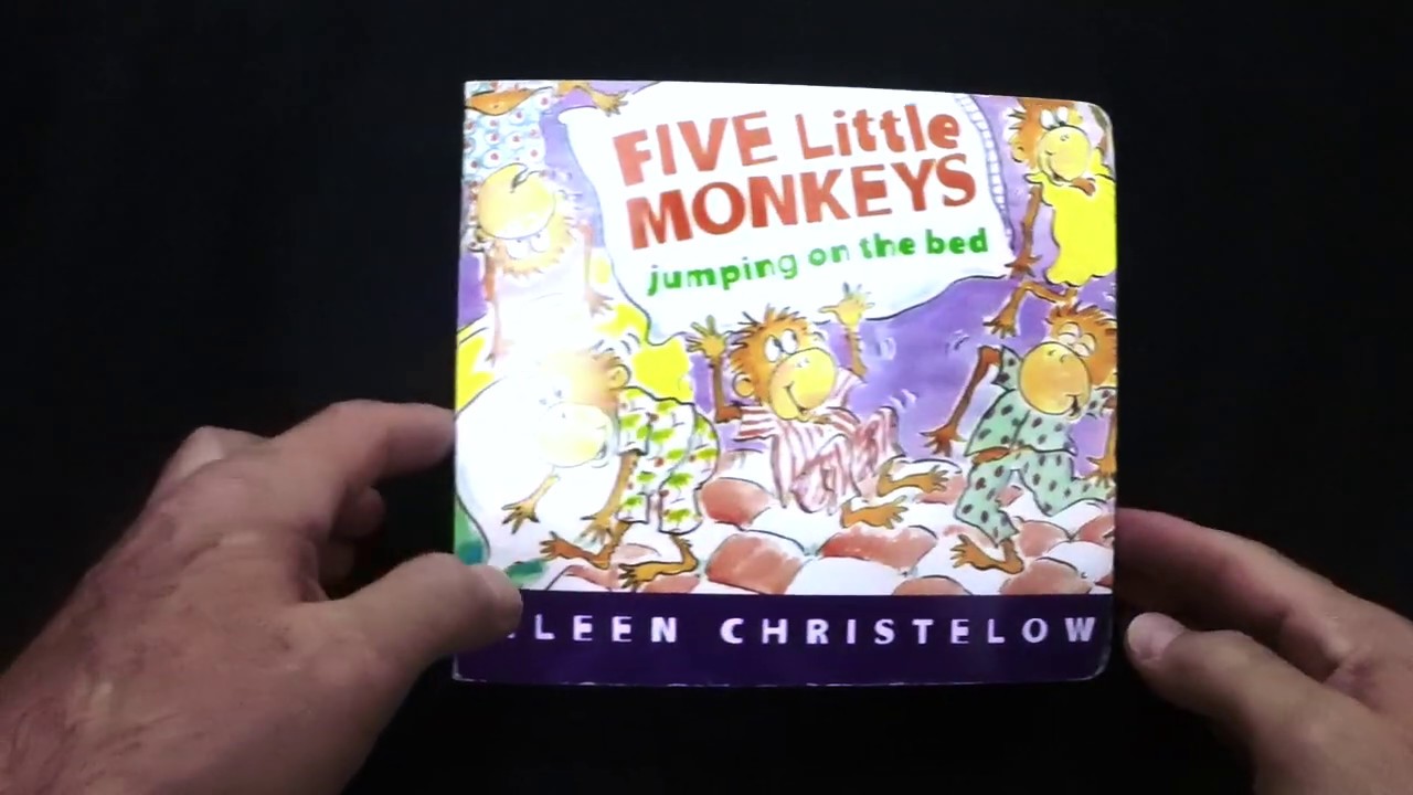 Five Little Monkeys Jumping on the Bed read aloud by Daddy Reads 123 ...