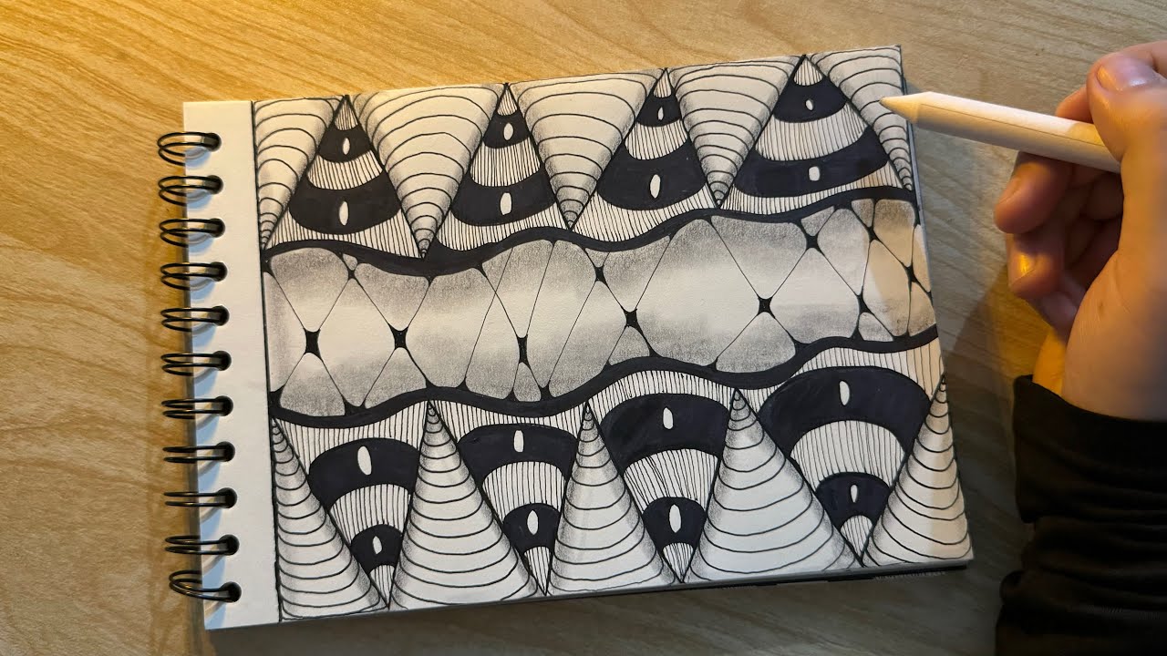 Zigzag Doodle Tutorial 😻 | Day 1 | Doodle with Nadia - YouTube