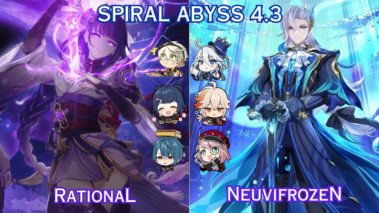 C1R1 Rational X C0 Neuvilette Freeze - Spiral Abyss 4.3 9 Star Clear ...