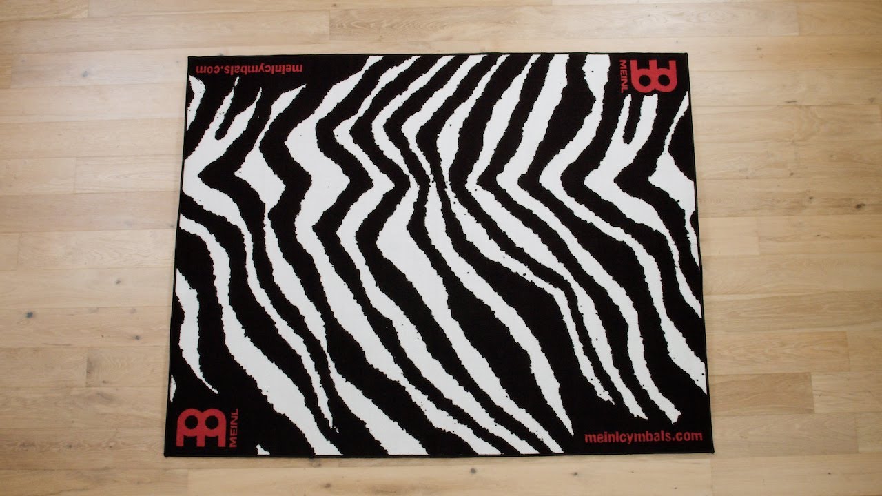 Meinl Zebra Drum Rug (MDR-ZB) - YouTube