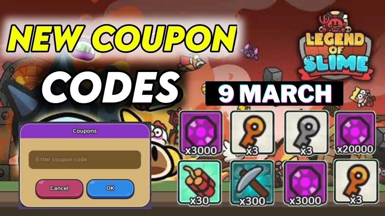 New Legend Of Slime Coupon Code 2024 | Legend Slime New Codes | Legend ...