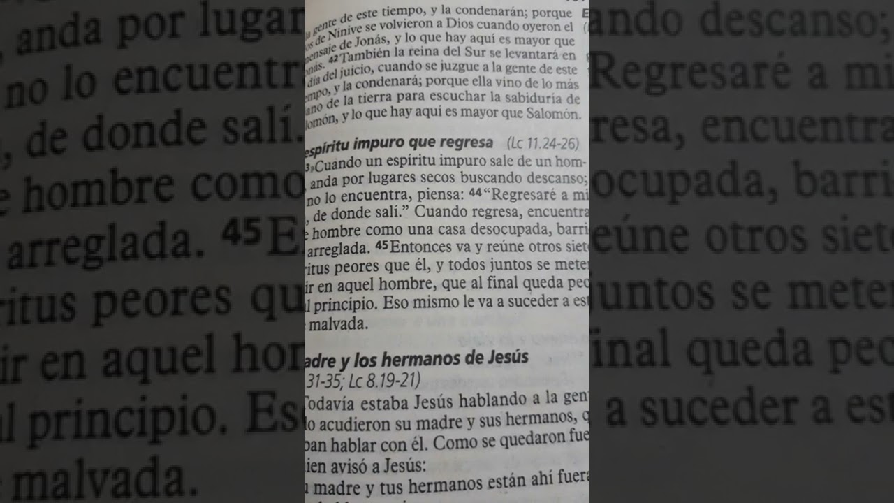 El espíritu impuro que regresa : Evangelio según San Mateo 12, 43 - 45 ...
