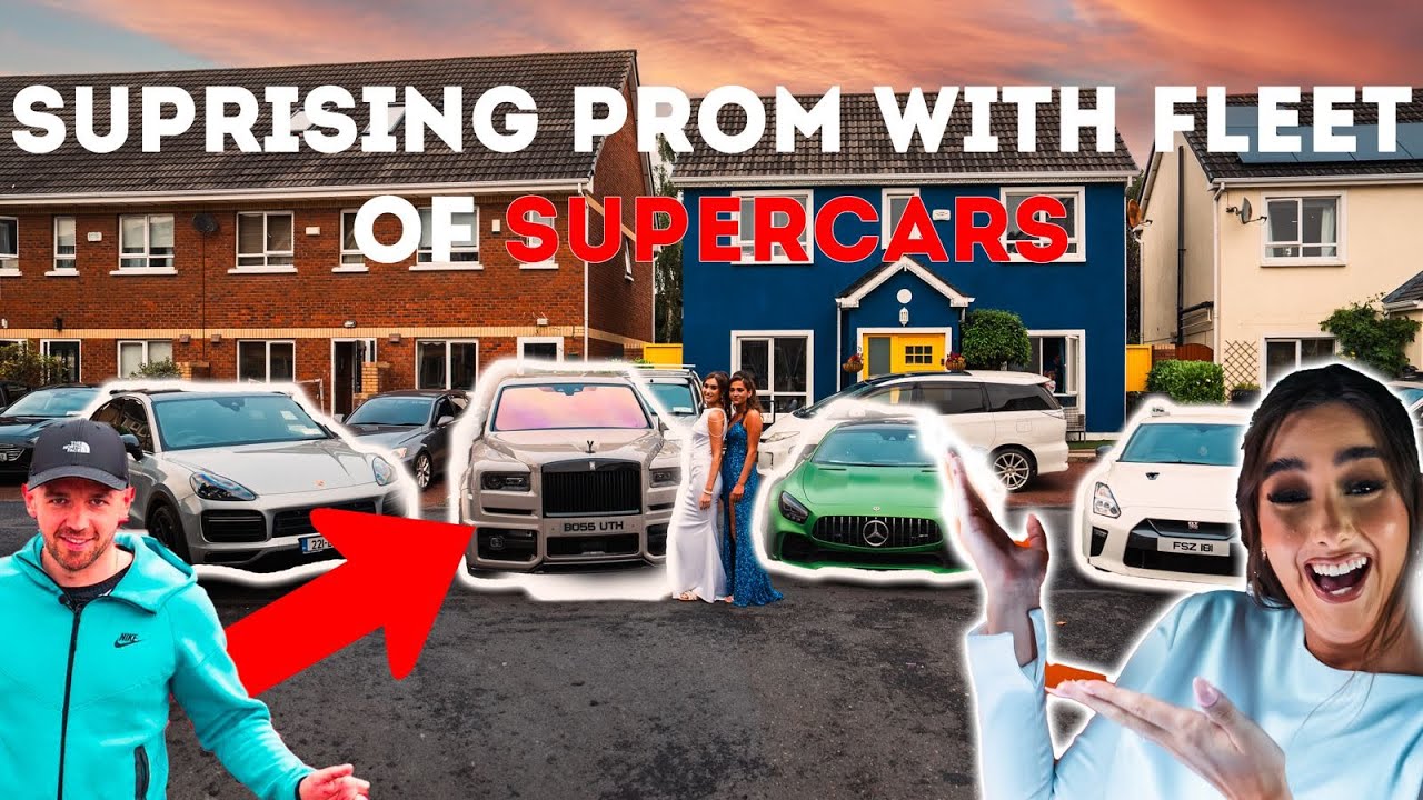 Suprising prom Kids With Supercars ! They Couldn’t Believe it - YouTube