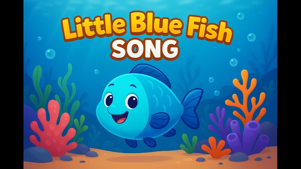 Little Blue Fish Song 🐟 | Fun Swimming Song for Toddlers | LalaPop ...