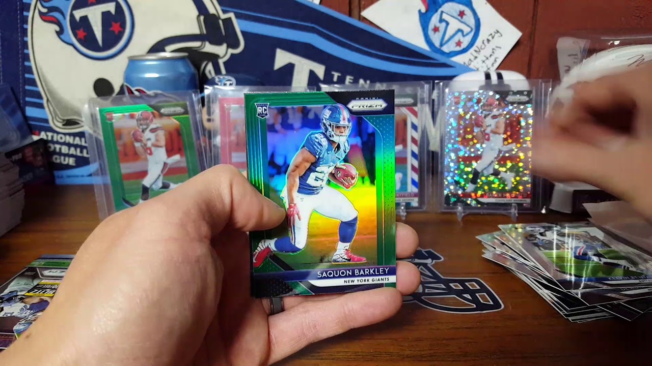 2018 Prizm Football Rack Packs and Mega Box - YouTube