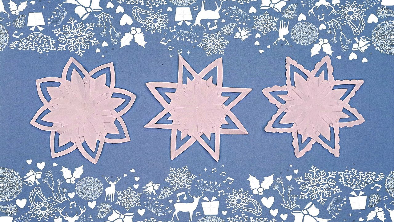 Easy paper snowflakes Paper star for Christmas DIY Christmas decor ...