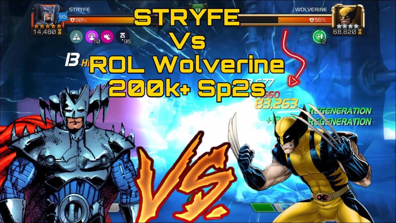 Rank 5 Stryfe Vs Rol Wolverine 30~ KO - marvel contest of champions ...