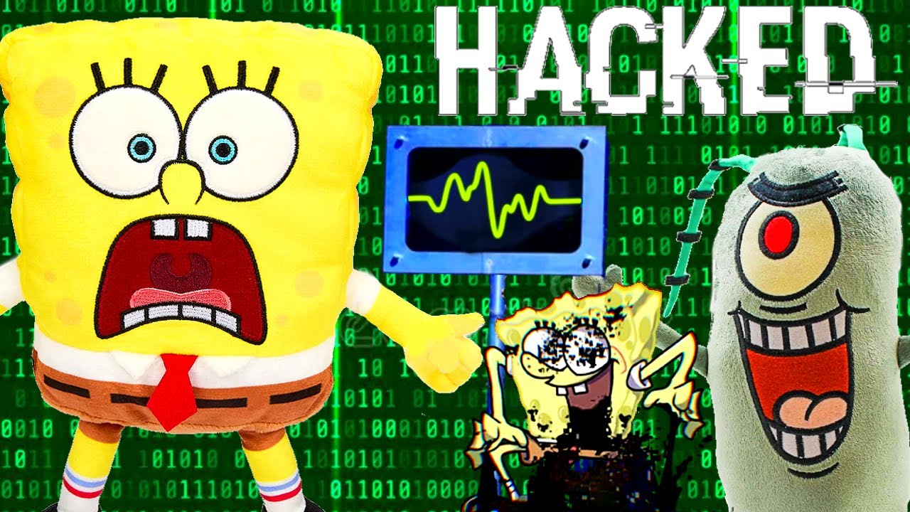 SpongeBob Gets HACKED - SpongeBob Plush - YouTube