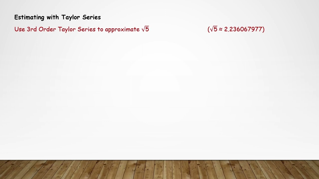 CALC 16 16B Part 05 Taylor Series Of Square Root Centered At 4 YouTube CALC 16 16B Part 05 Taylor Series Of Square Root Centered At 4 YouTube