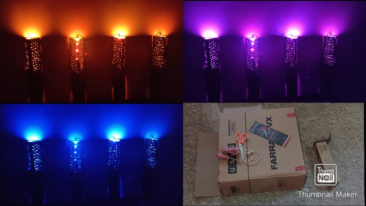 DIY Cardboard amazing Lighting by hand. Cardboard Lighting - YouTube