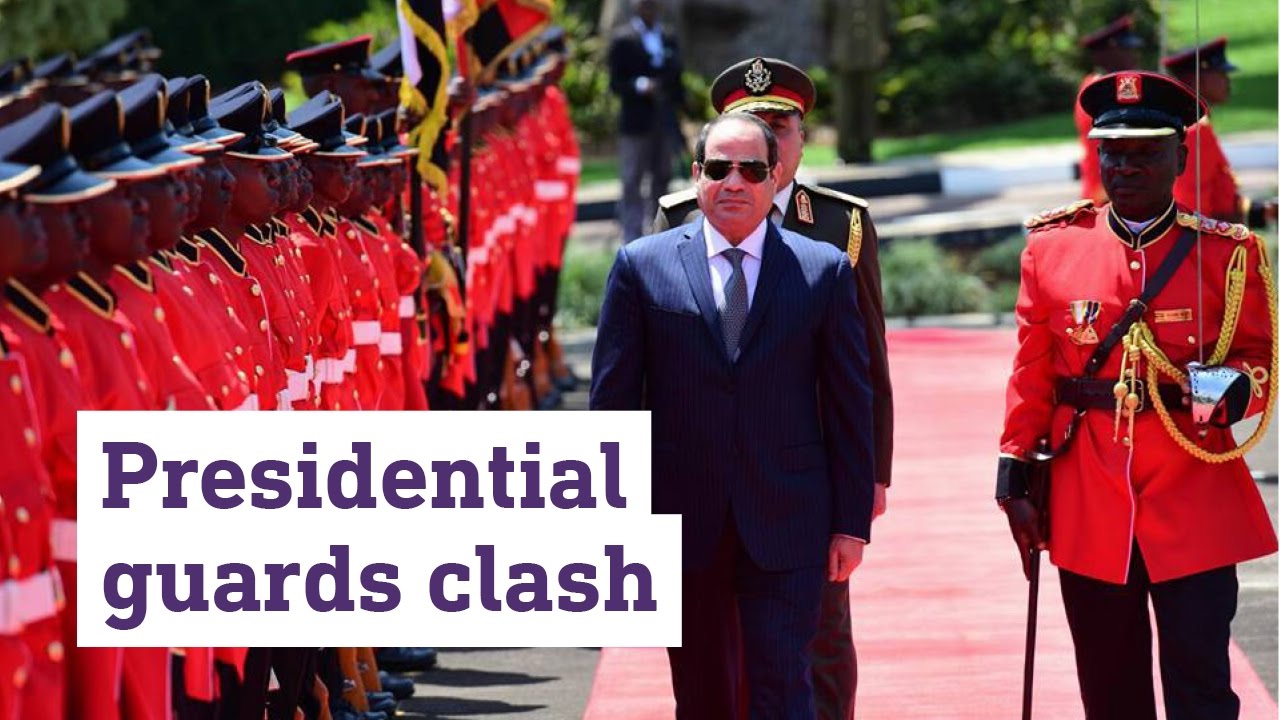 Egyptian and Ugandan presidential guards clash at official state visit ...