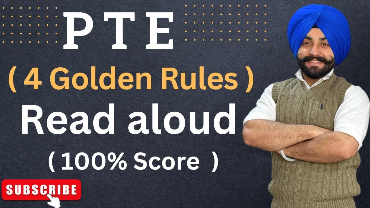 PTE Read aloud 4 Golden rules how to improve, how to improve read aloud ...