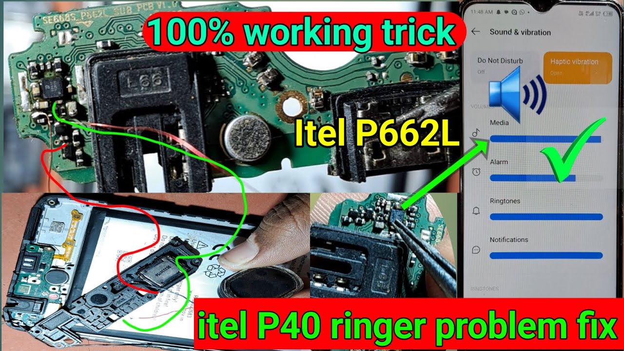 itel P40 ringer not working jumper solution | itel p40 speaker problem ...