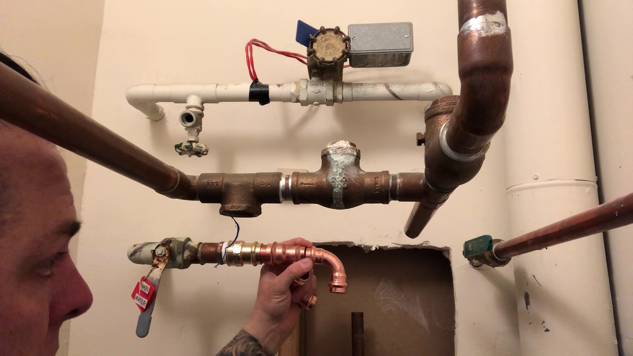 Water meter replacement spacer part 2 - YouTube