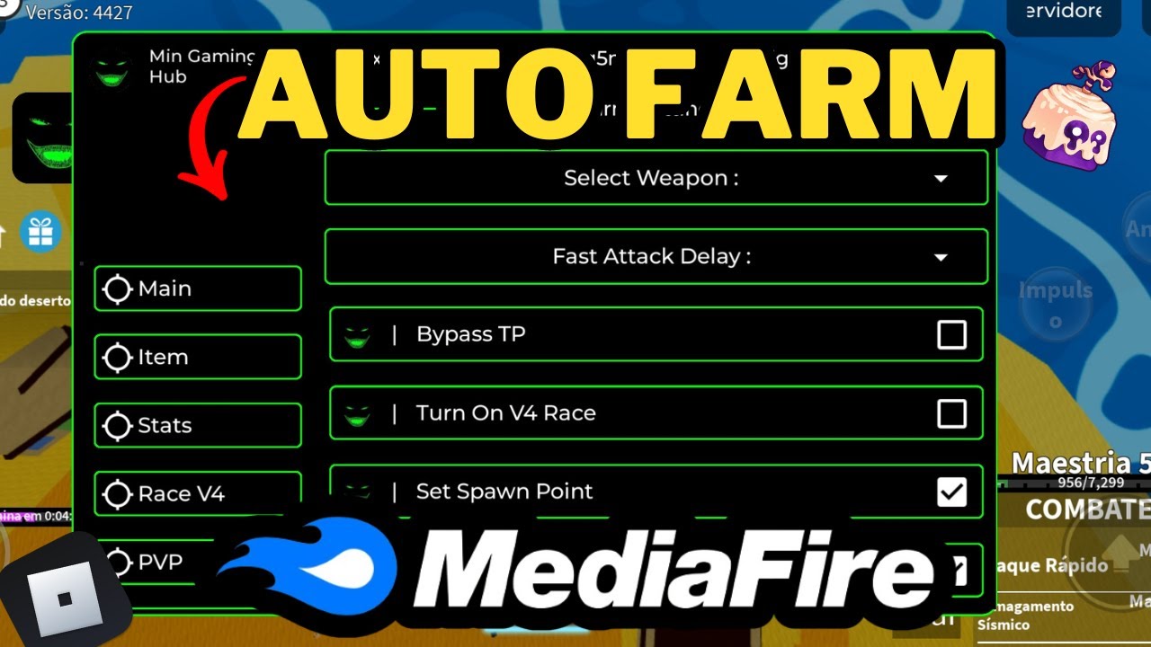 Script Blox Fruit Mobile SEM Key FRUIT RAIN & AUTO FARM🔥 Fluxus & Delta ...