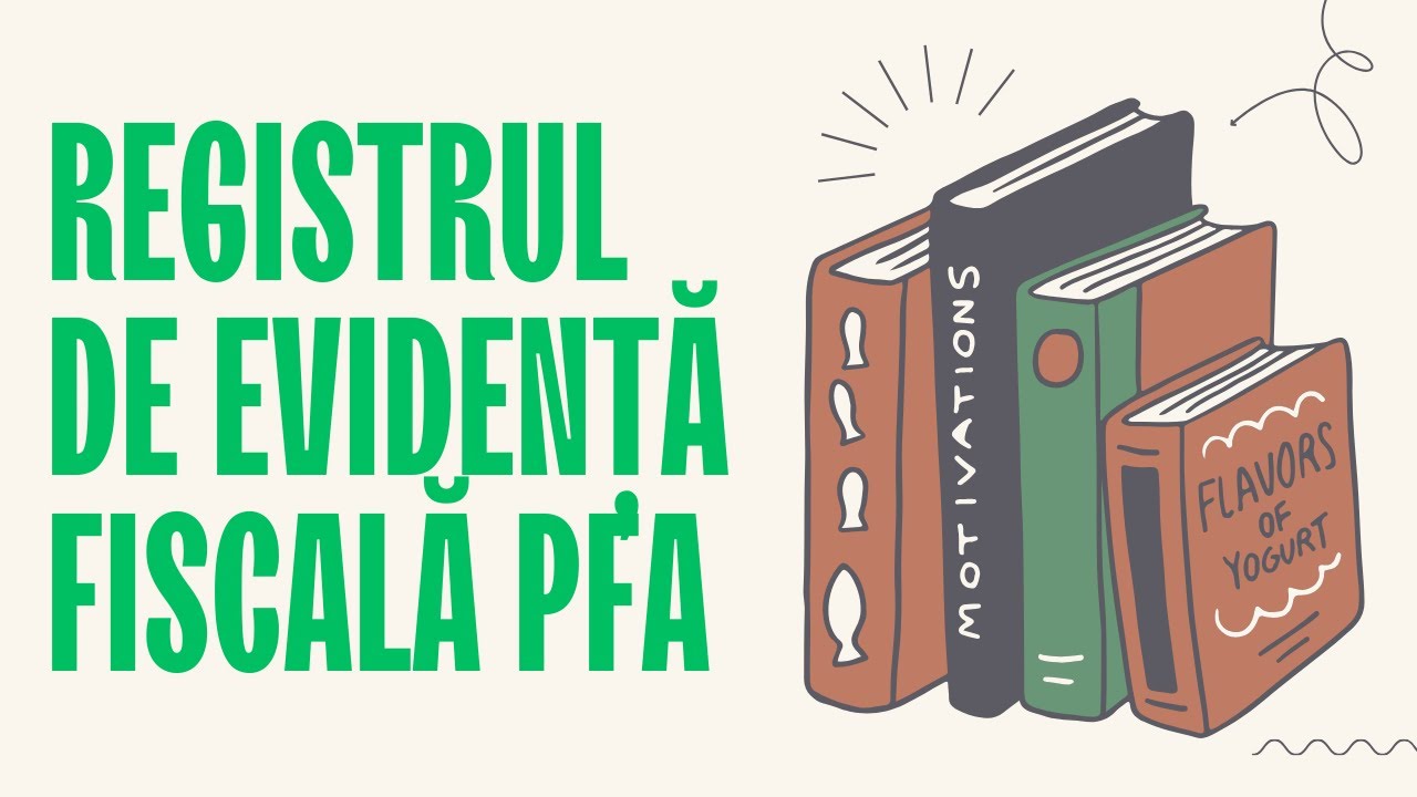 Registrul de evidenta fiscala PFA - YouTube