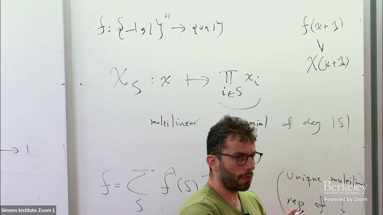 Introduction to Analysis of Boolean Functions 1 - YouTube