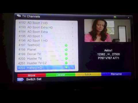 STARSAT SR-2000 HD ACE HYPER SETTINGS TRANSPONDER CHANNEL SEARCH CHANNELLIST - YouTube