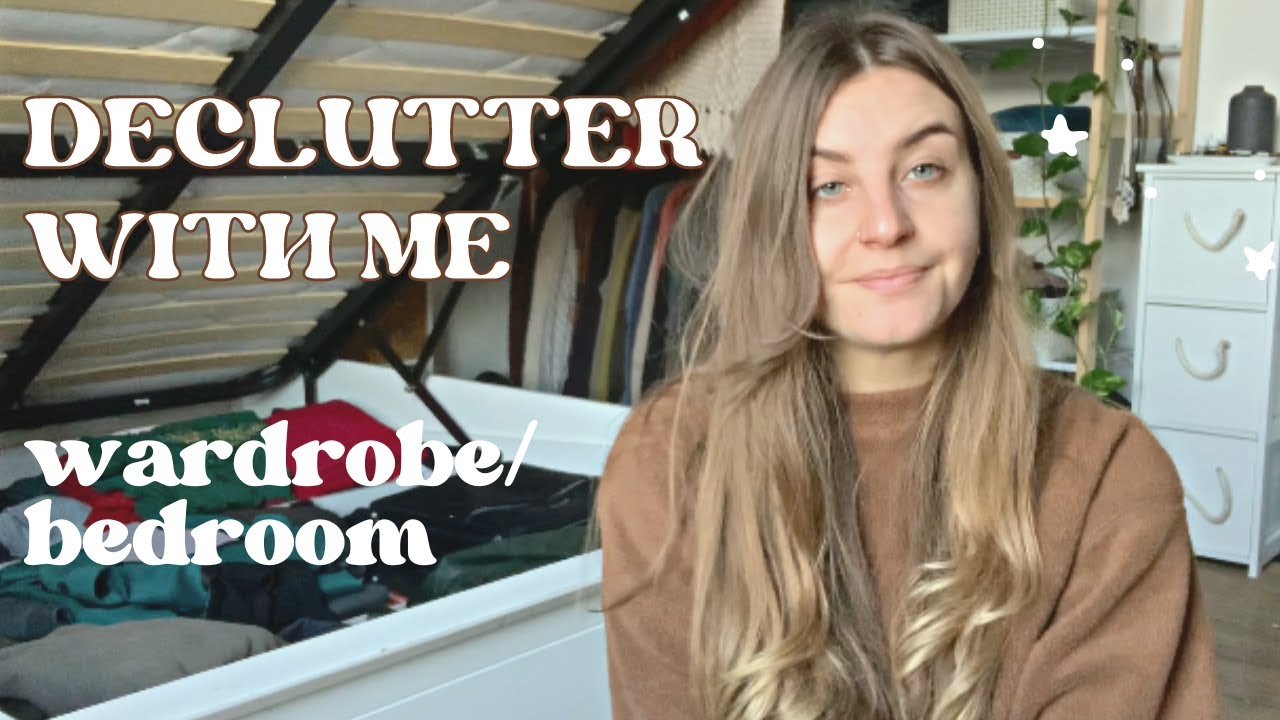 Decluttering Series | wardrobe/clothing, storage + skincare - YouTube