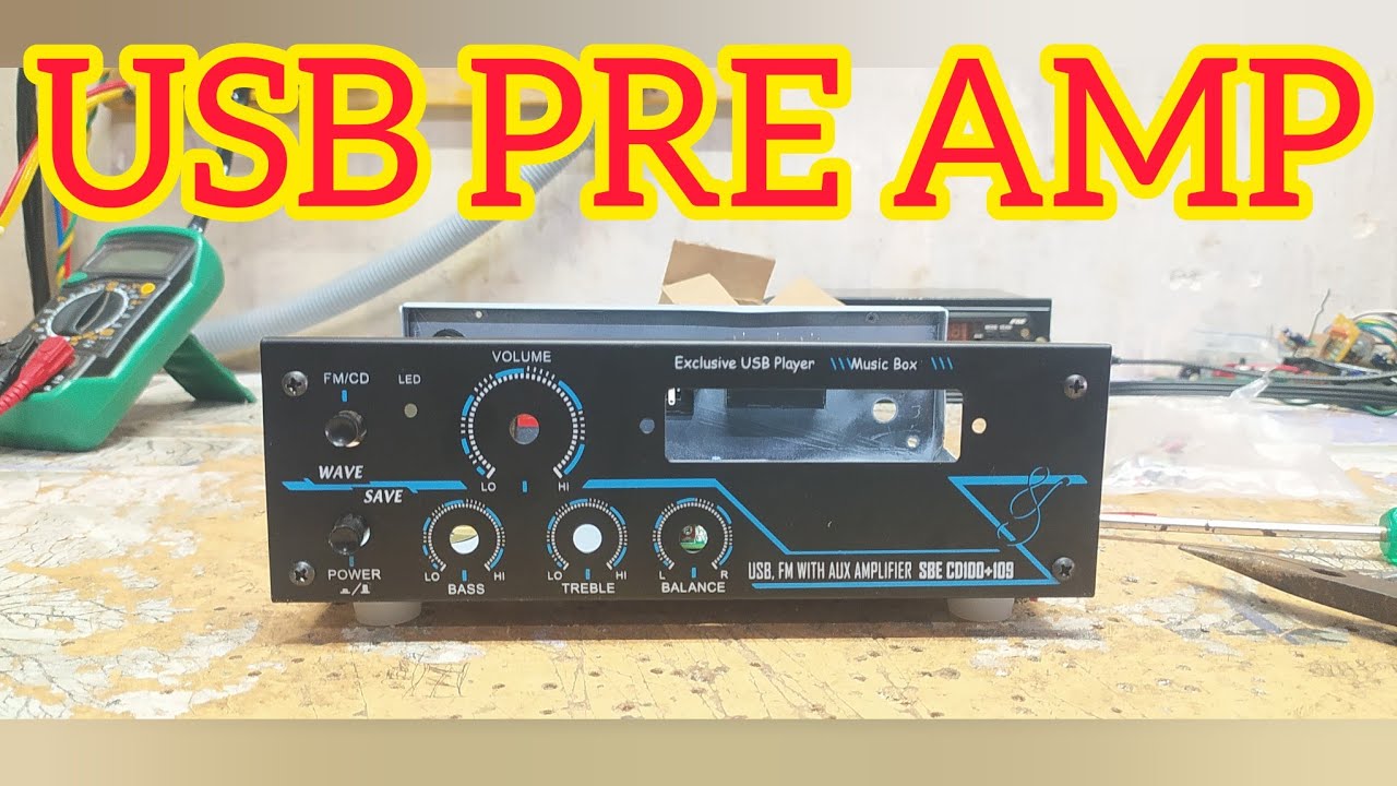 USB PRE - AMP | WITH 2-CH GAINER BOARD | BASS TREBLE SACHIN SHRUTI ...