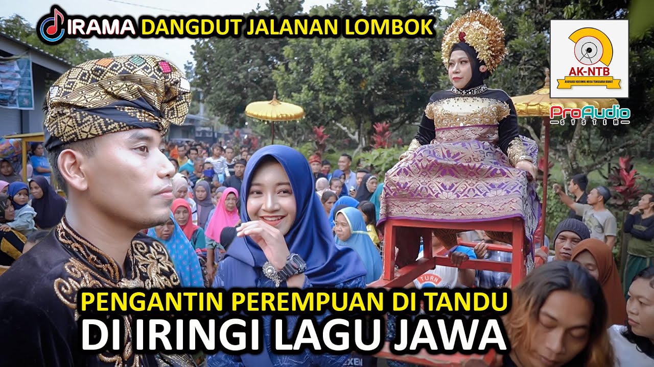 PENGANTIN VIRAL ASAL JAWA DI TANDU DAN DI IRINGI DANGDUT JALANAN IRAMA ...