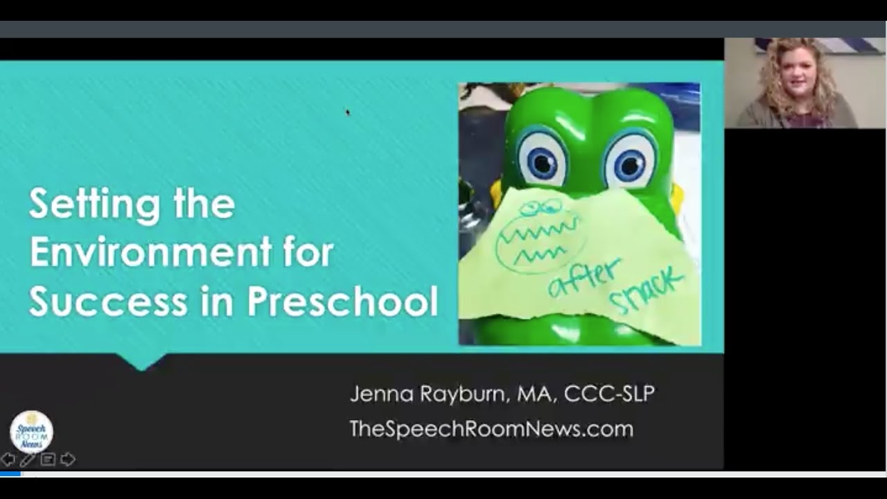 Setting the Environment for Success (Preschool SLP) - YouTube