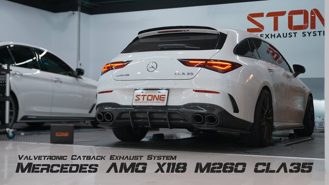 Mercedes AMG X118 M260 CLA35 GPF / Stone Valvetronic Catback Exhaust ...