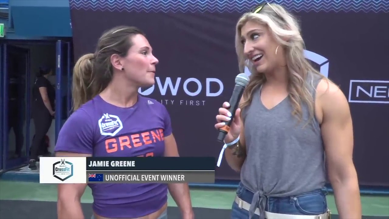 Jamie Green Interview - Dubai CrossFit Championship 2019 - YouTube