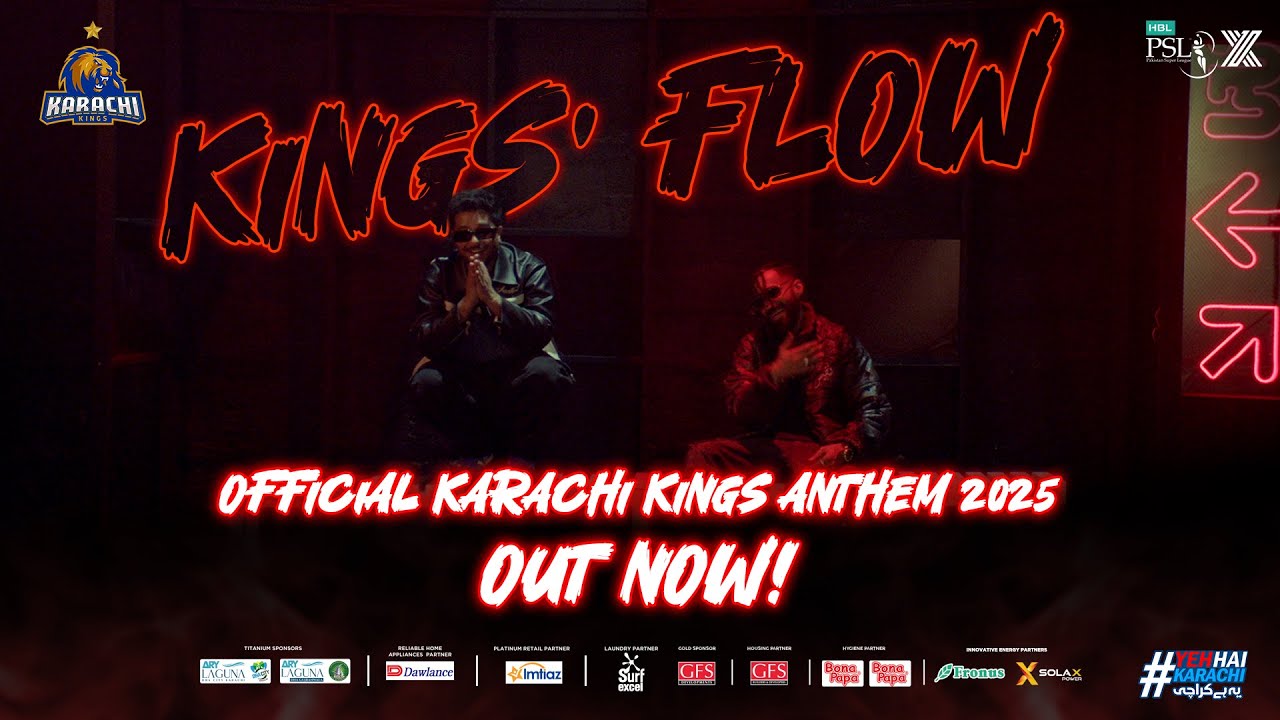 Kings' Flow | Official Karachi Kings Anthem 2025 | Asim Azhar & Talhah Yunus - YouTube