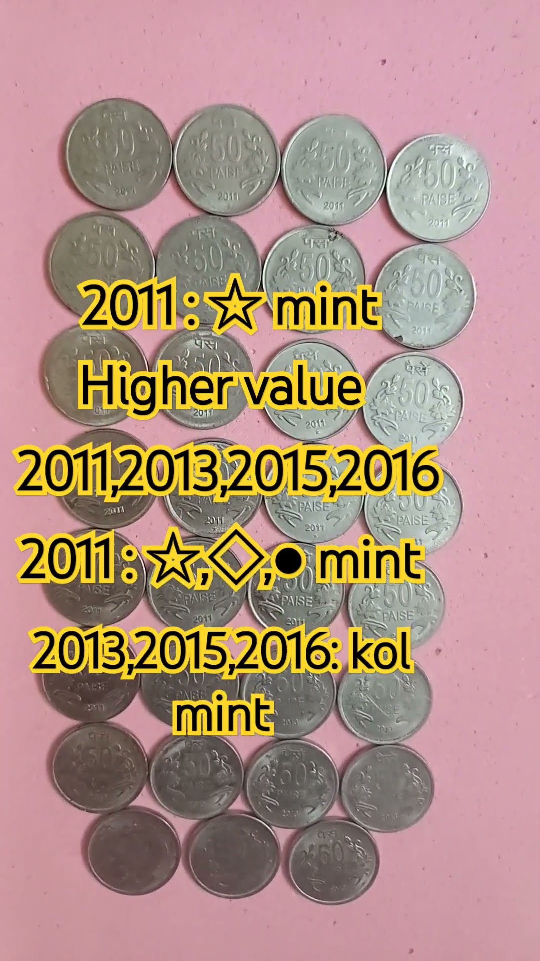 Alaimagal coins #50 paisae fss coin# 2011- 2016 #value #information ...