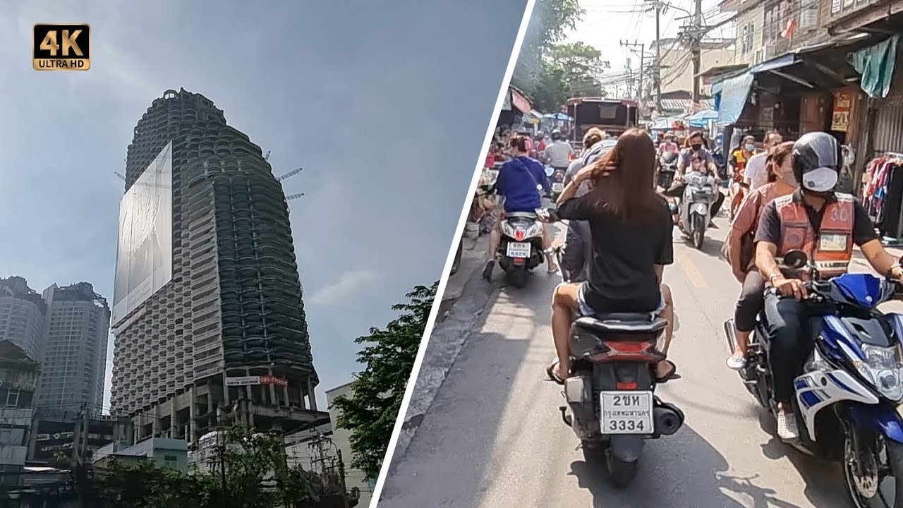 Bangkok GHOST TOWER Sathorn and Charoen Khrung Road 🇹🇭 Thailand - YouTube