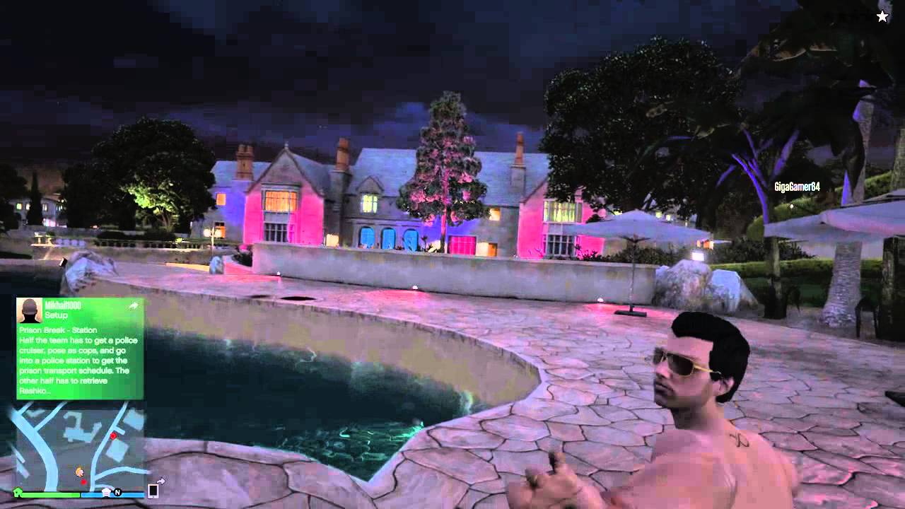 Grand Theft Auto V The Backyard Pool Party - YouTube
