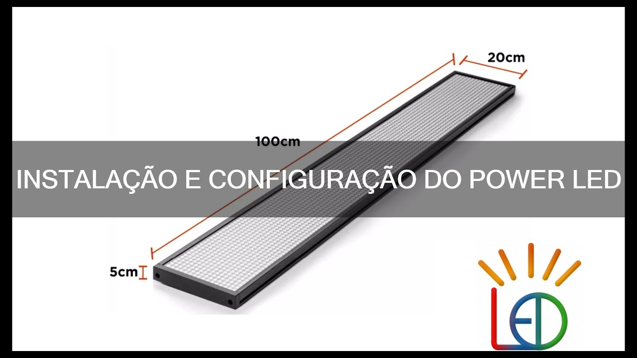 Instalação e configuração do software Power Led - YouTube
