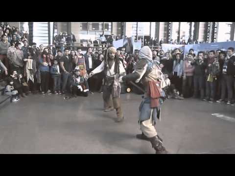 Jack Sparrow vs Edward Kenway Duel (Comic-Con Chile 2014)