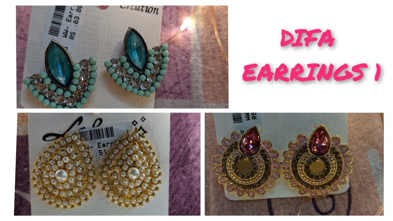 Difa Earrings Collection | Part - 1 | Daily Wear | Party Wear | - YouTube