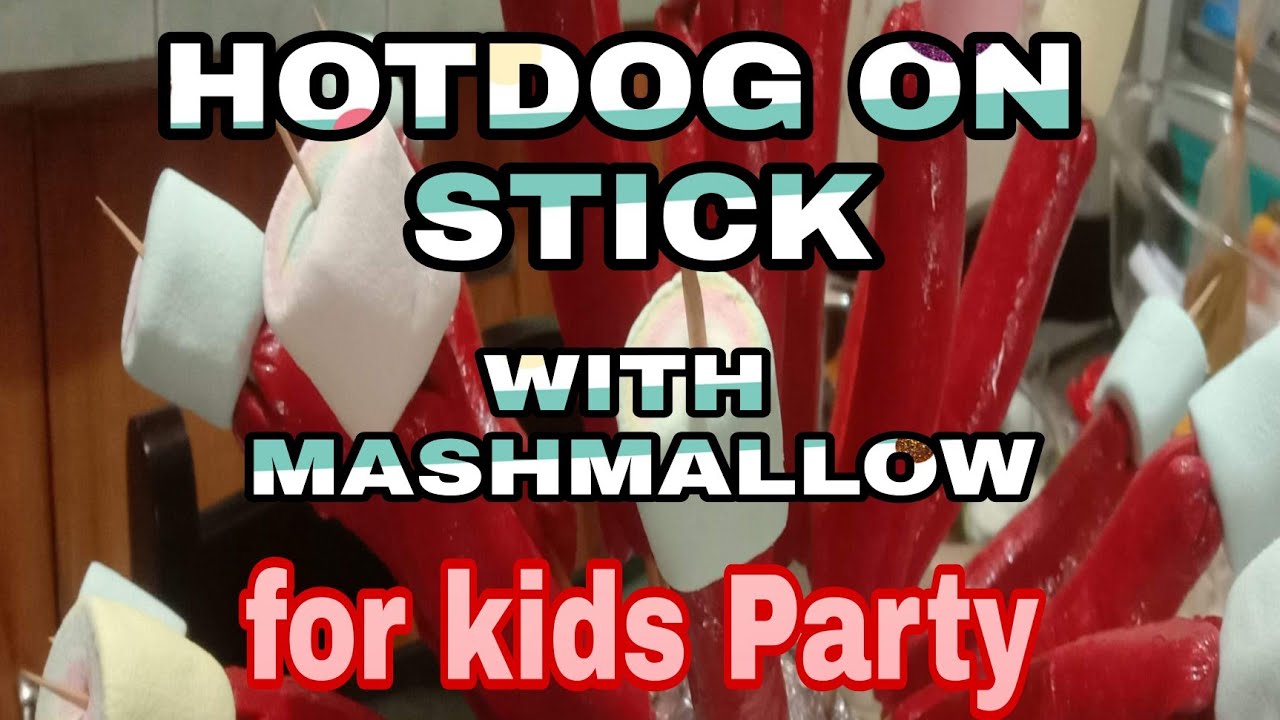 HOW TO MAKE HOTDOG ON STICK WITH MARSHMALLOW - YouTube