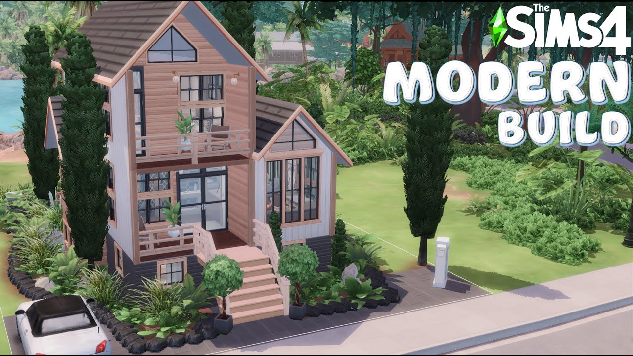 SIMS 4 | BUILDING A MODERN MULTI-LEVEL HOME | SPEEDBUILD - NO CC - YouTube