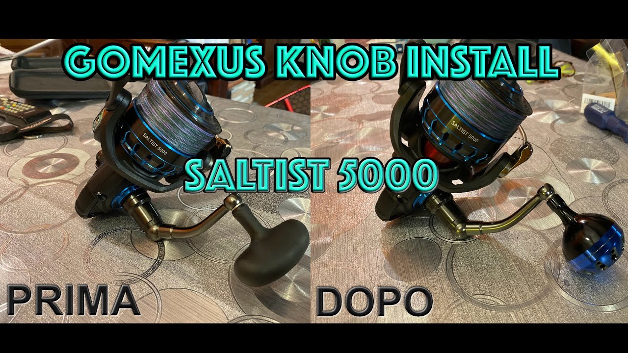 Daiwa Saltist 5000 e Knob Gomexus - YouTube